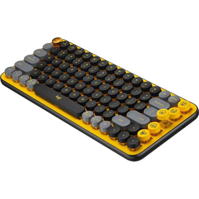 Happy-Tappy x Logitech Pop Keys Typewriter Keyboard with Customizable ...