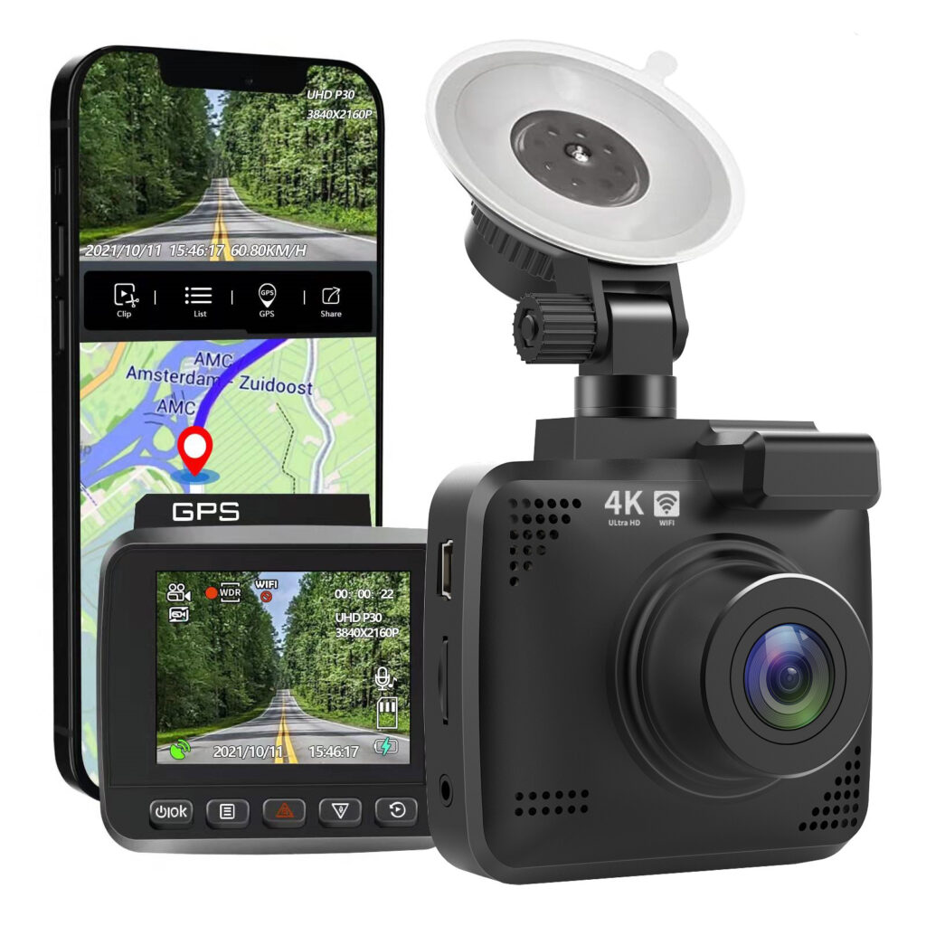 RoadGuard Dash Cam with Built-in G-sensor and GPS, Ultra HD 4K ...