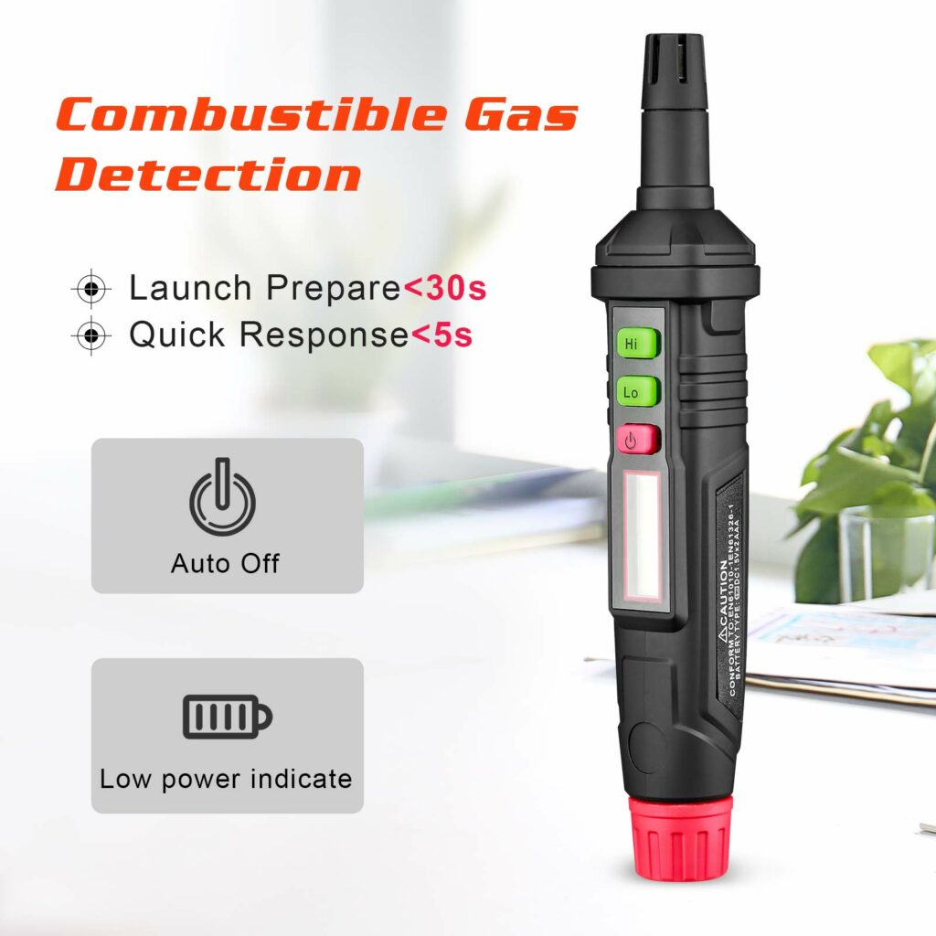 PrixGastect Portable Gas Leak Detector, Handheld Natural Gas Sniffer ...