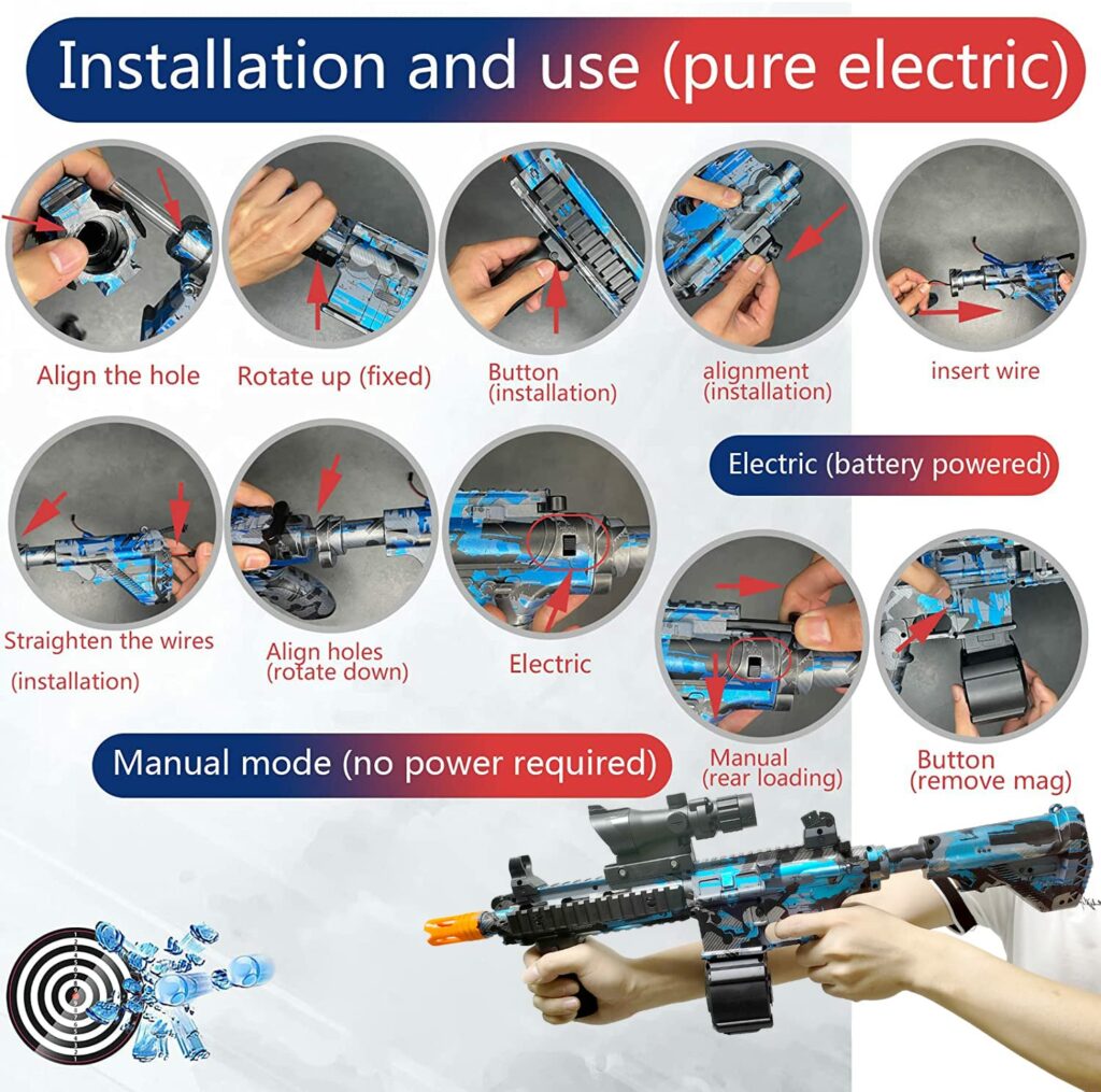 GexBlastin Electric Gel Blaster with Long-lasting Capacity, A ...