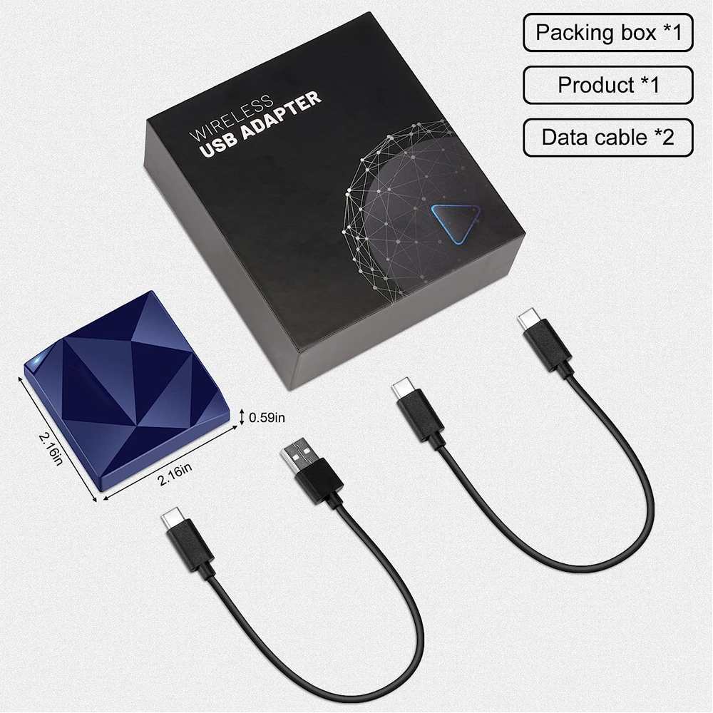 DroidDrive Wireless Android Auto Adapter, Plug & Play Dongle with Online Update Support - TruTronica