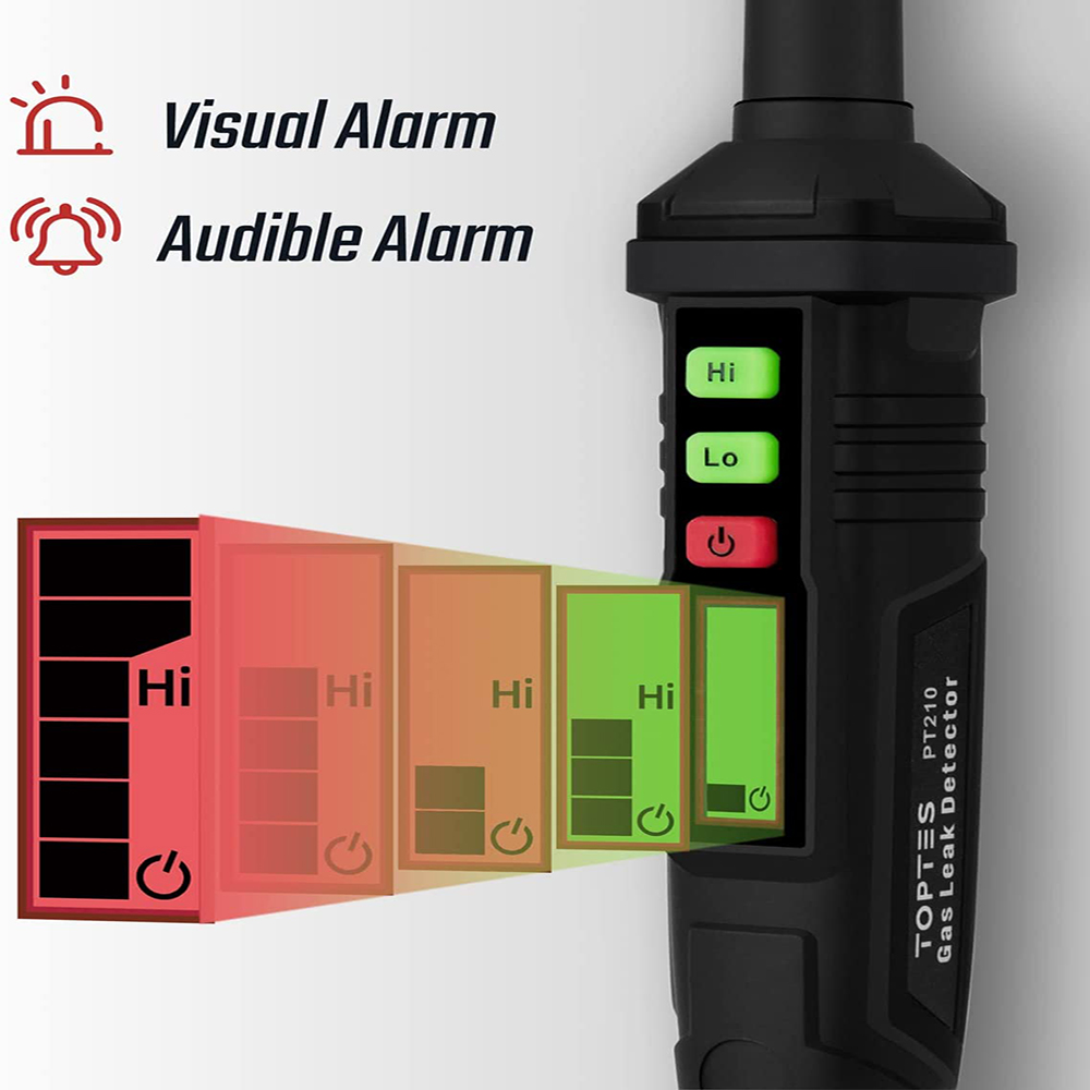 LeakShield Pro Gas Leak Detector with Audible and Visual Alarm ...