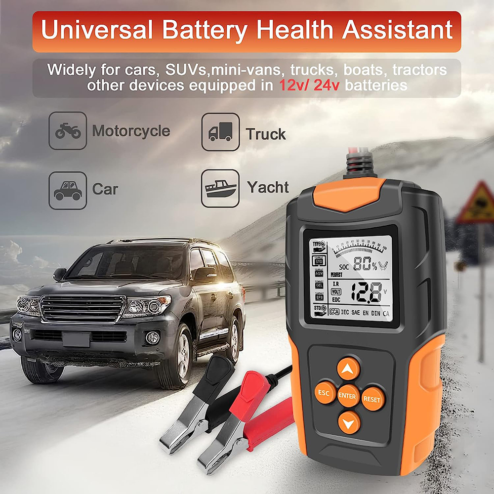 DynaMeter 12V/24V Automotive Battery Tester with CCA, Digital Auto ...
