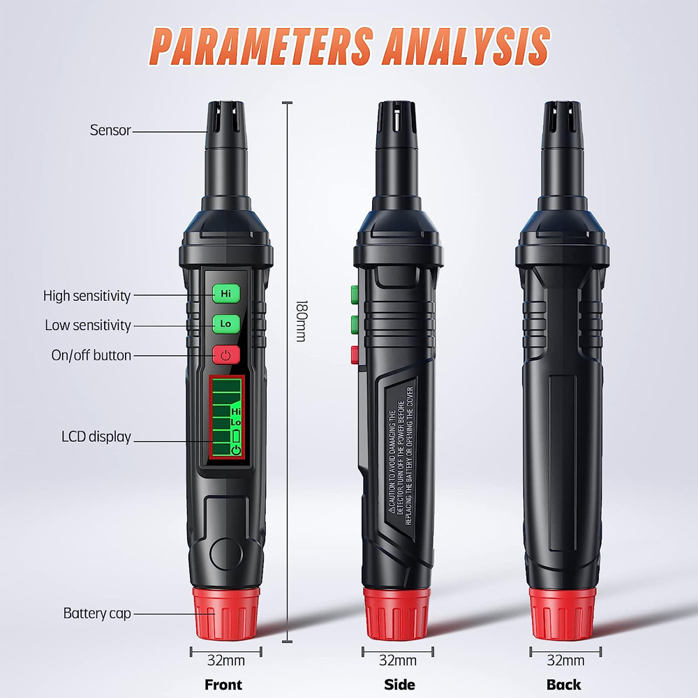 LeakShield Pro Gas Leak Detector with Audible and Visual Alarm ...