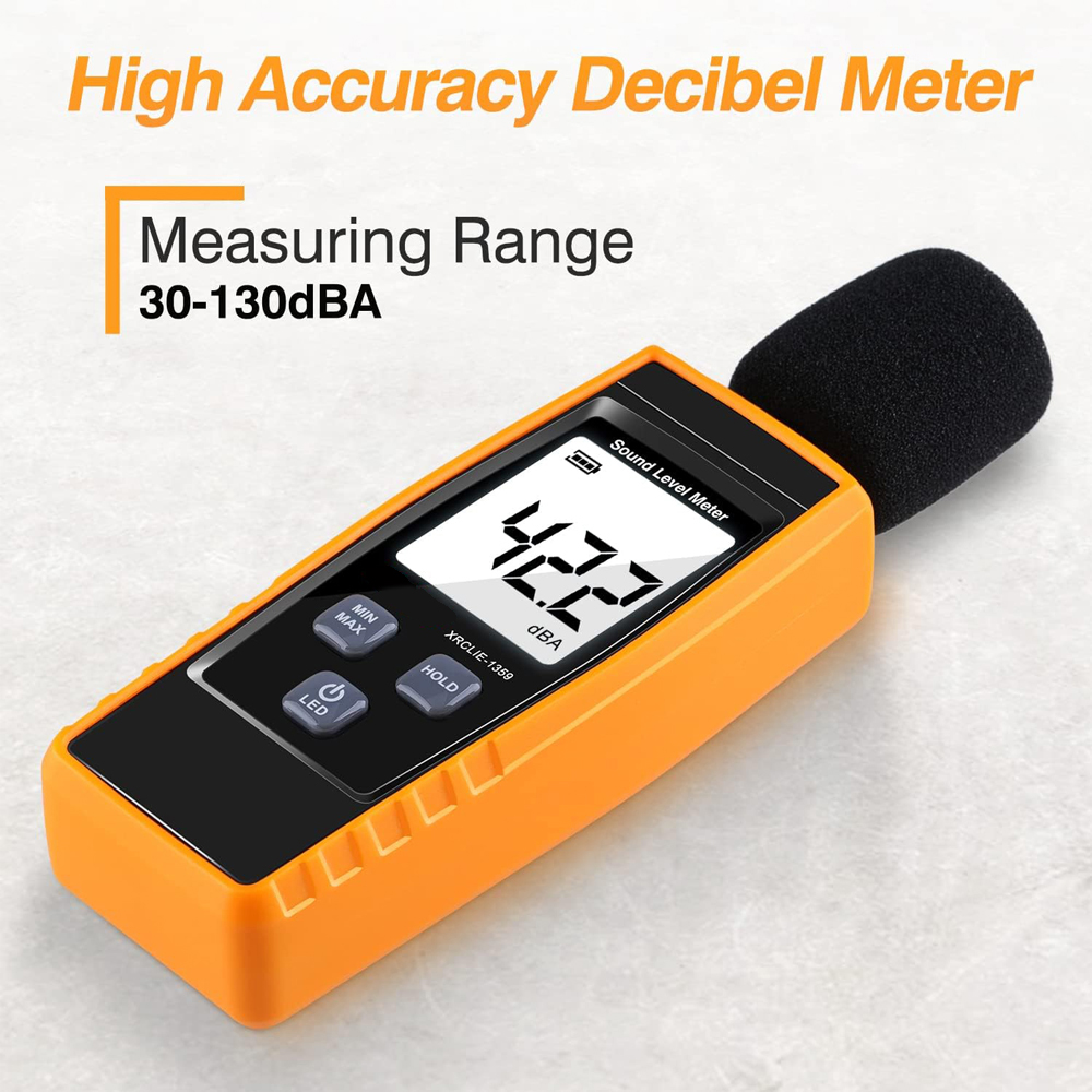 SoundScout Handheld Decibel Meter with Backlight Alarm - TruTronica