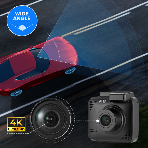 RoadGuard Dash Cam with Built-in G-sensor and GPS, Ultra HD 4K ...