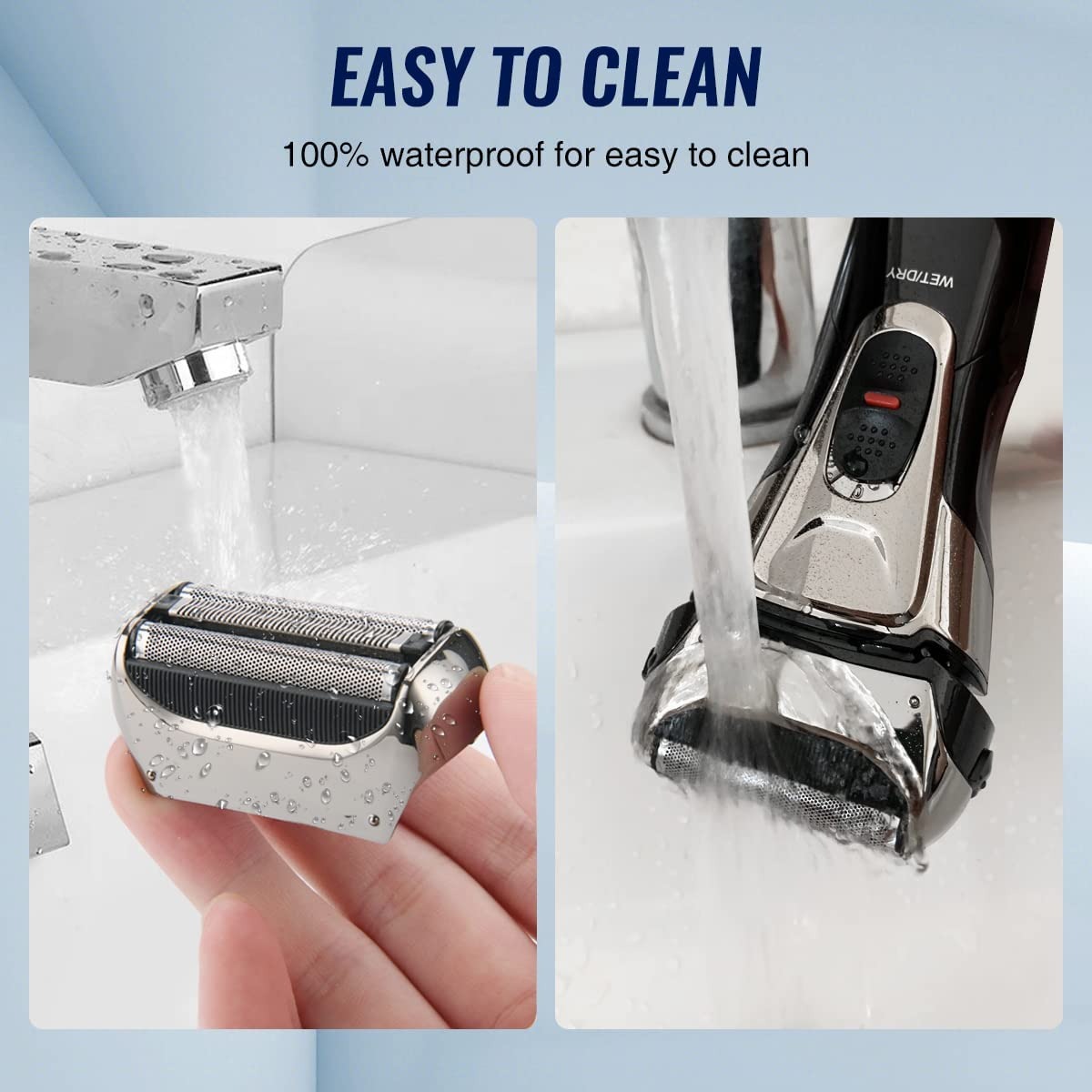 GlimmerGlide Men's Foil Electric Razor - Cordless, Rechargeable ...