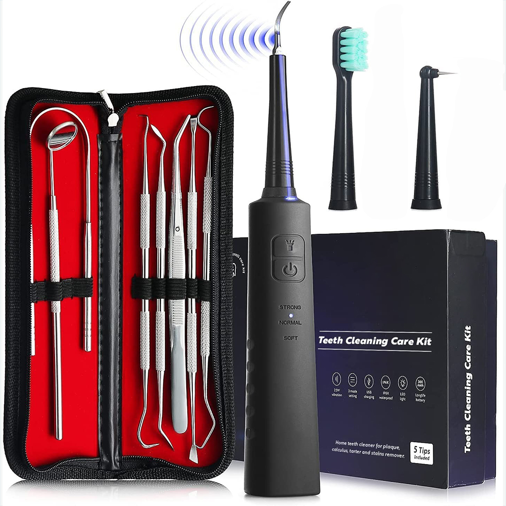 ProGlimmer Ultrasonic Teeth Cleaner - Professional Grade Plaque Remover ...