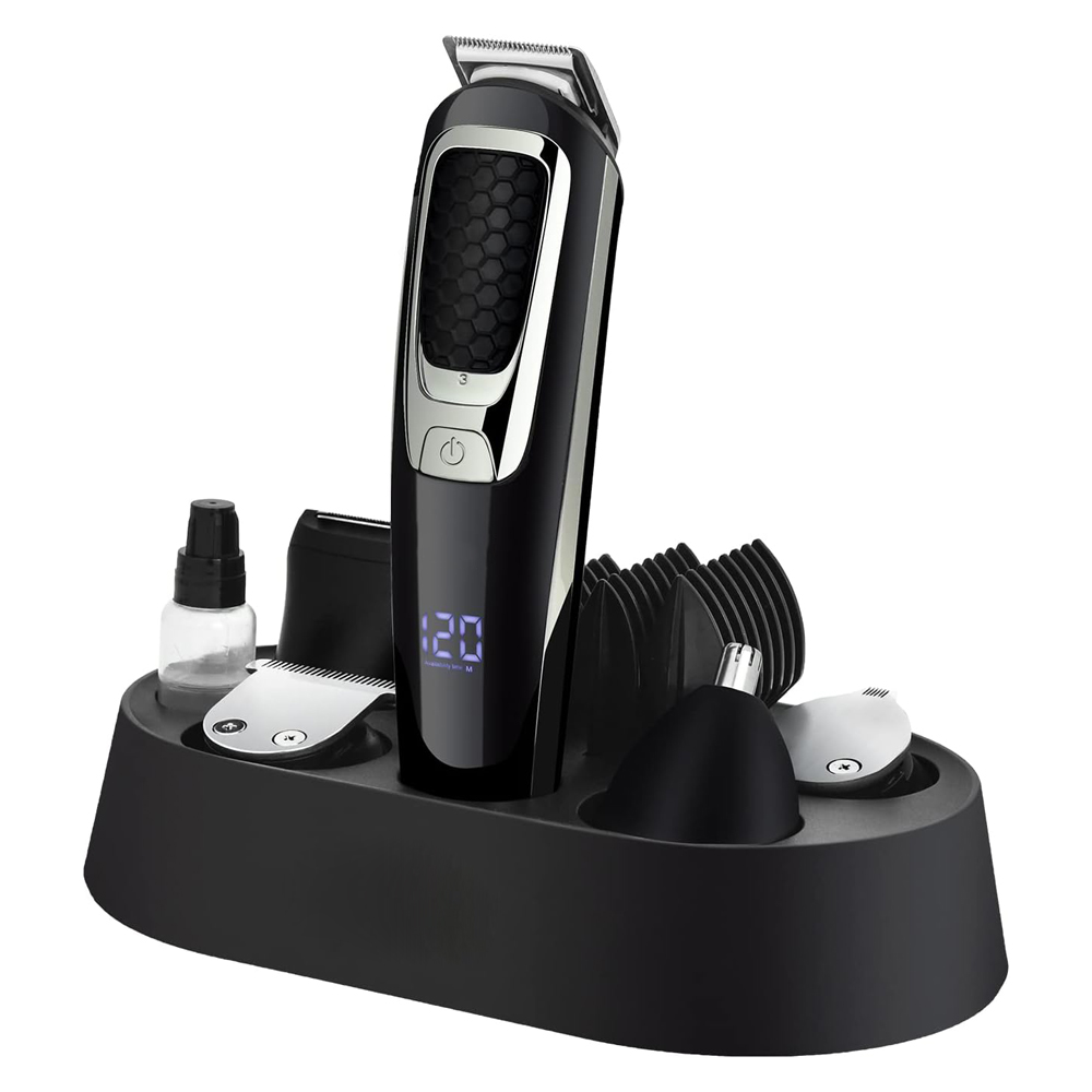 BeardoMax 5-in-1 Men's Beard Grooming Kit - Electric Hair Clippers ...