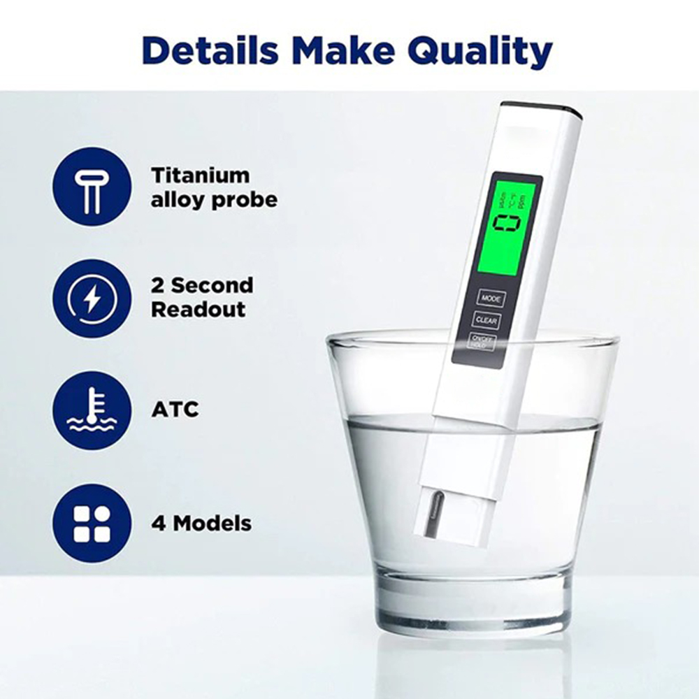 AquaSpec Advanced Water Quality Tester: Integrated TDS Meter, EC Meter ...