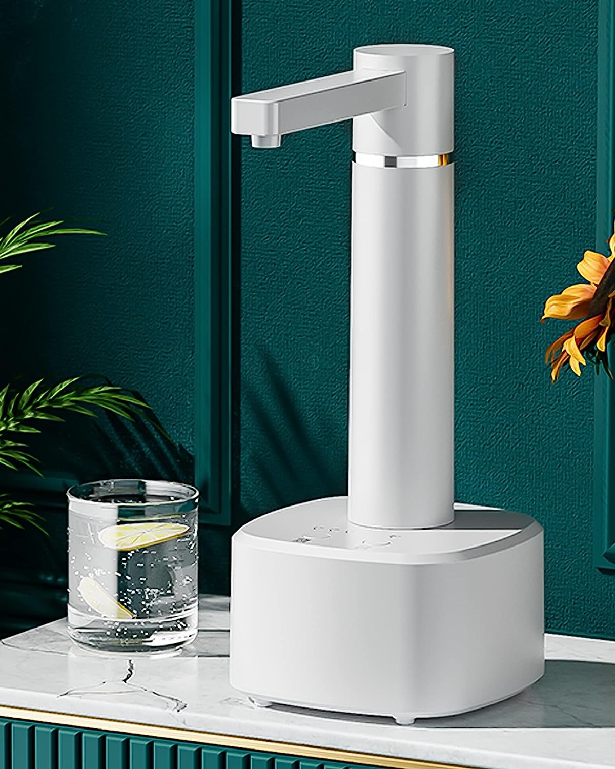 HydroJet Automatic Desktop Water Dispenser - Suitable for 2 to 5-Gallon ...