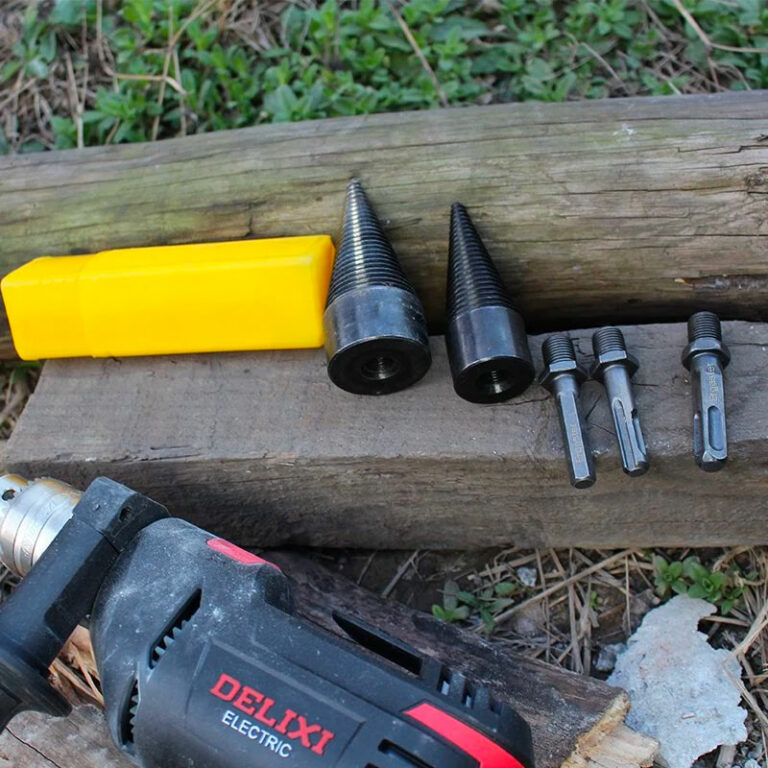 EasySplit Drill Bit - Save Your Back and Split Wood With Ease - TruTronica