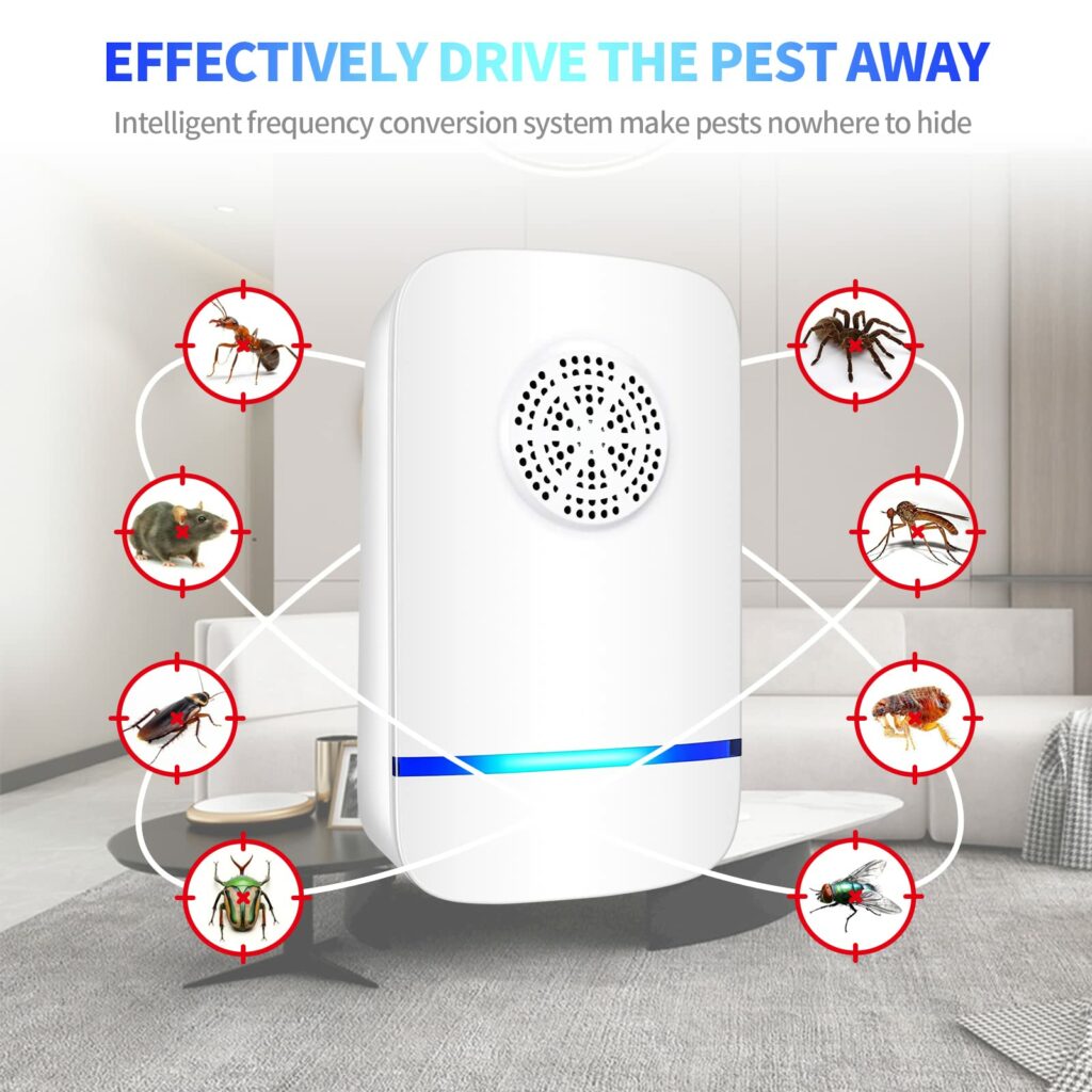 CritterAway 6-Pack Ultrasonic Pest Repeller - Eco-Friendly, Easy to Use, Safe for the Whole ...