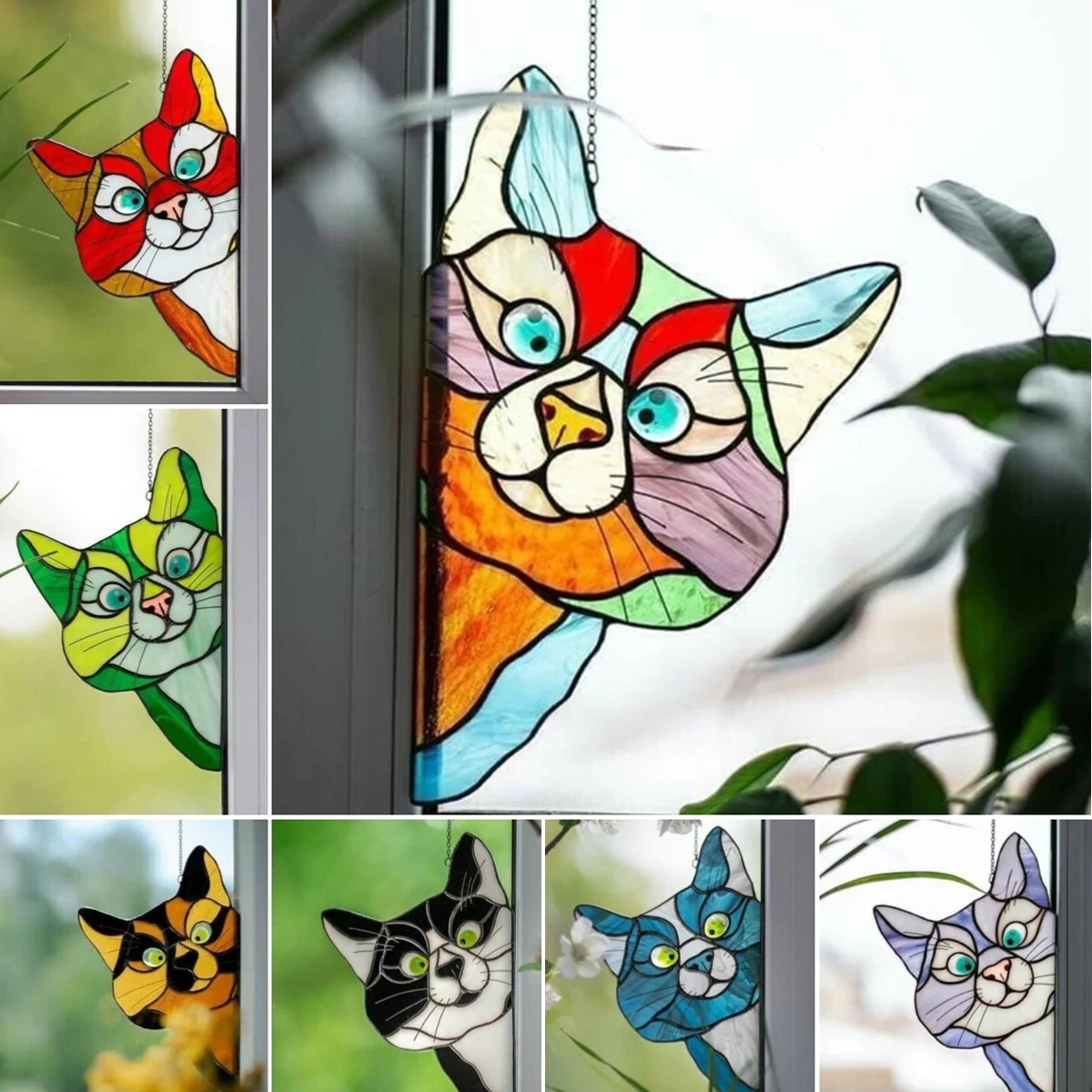 Peek-a-Mew Peeking Cat Suncatcher - TruTronica