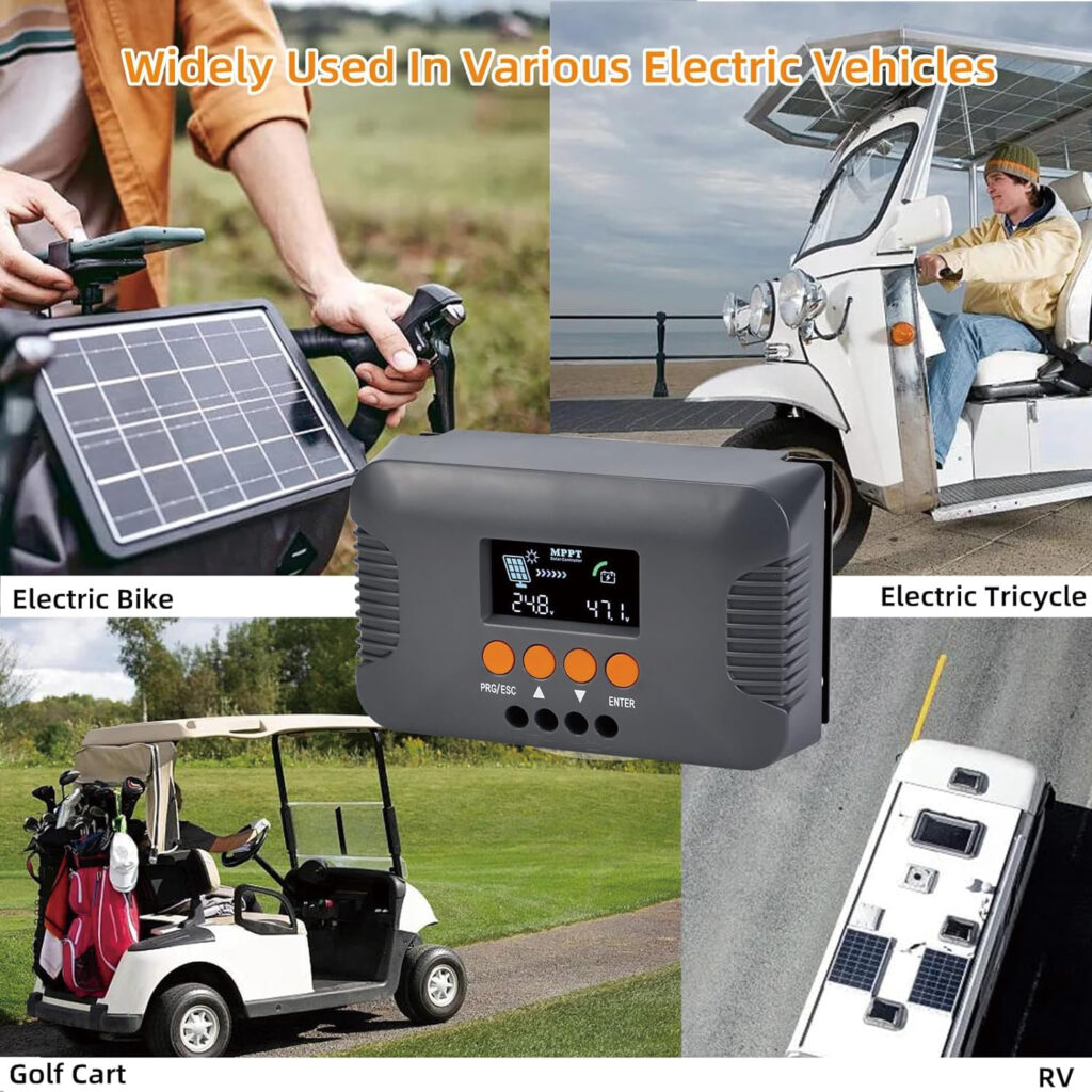 EcoCharge Solar Charge Controller: Sealed Gel FLD Lead-Acid and Li Battery Regulator ，Efficient ...