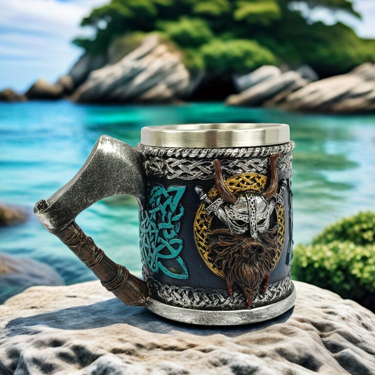 Valhalla's Valor Viking Warrior Mug - Transform Every Drink Into An ...
