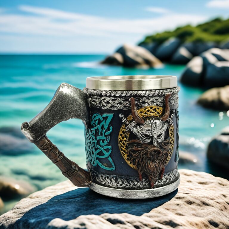Valhalla's Valor Viking Warrior Mug - Transform Every Drink Into An ...